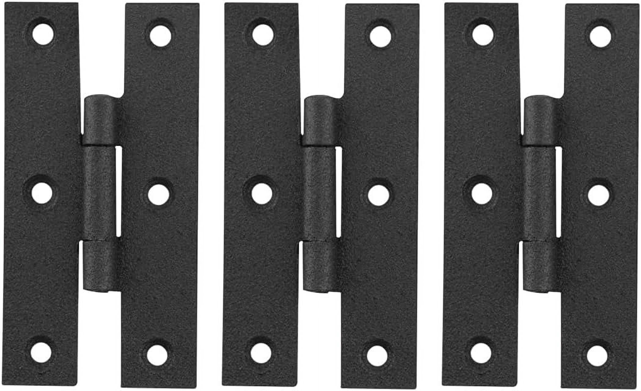 Renovators Supply Flush Mount Cabinet Hinges - Wrought Iron H Hinges ...