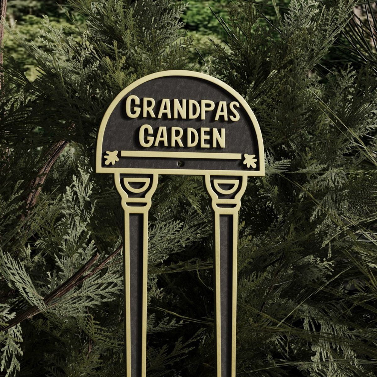 Renovators Supply Grandpas Garden Sign 11 1/16" L x 4 3/8" W Solid ...
