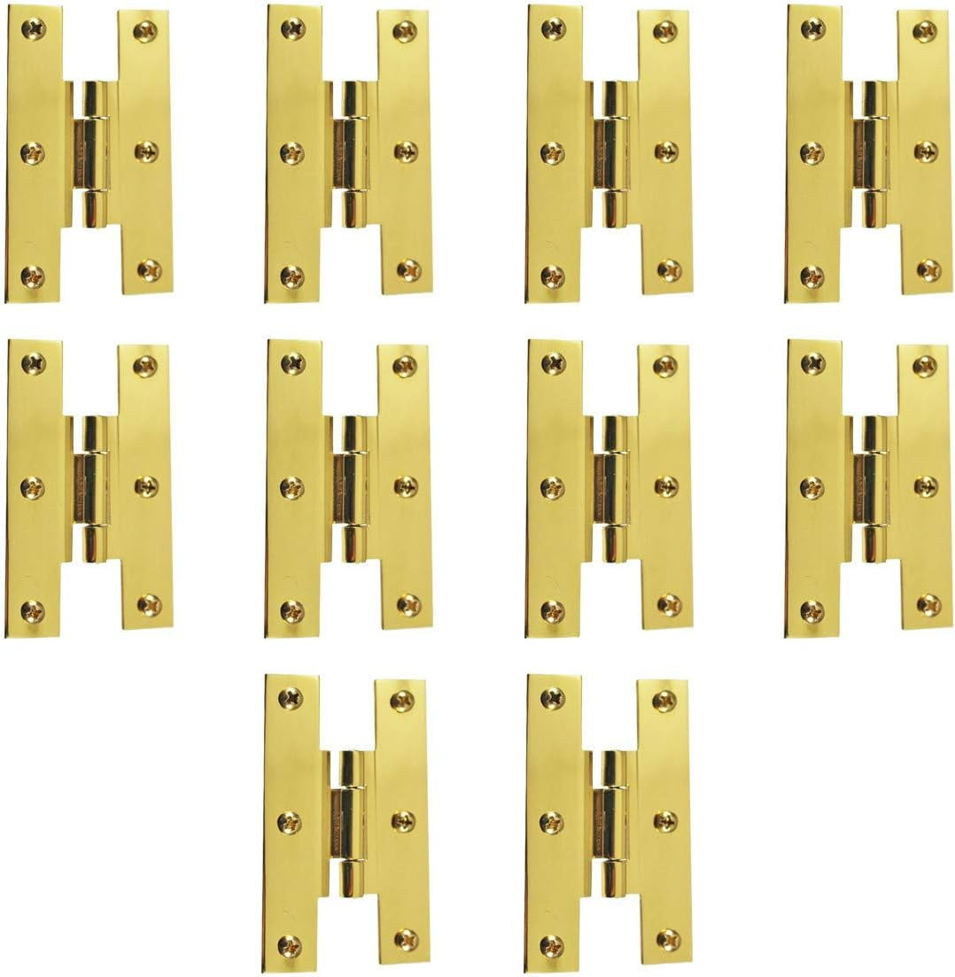 Renovators Supply Manufacturing 3 In Brass H Cabinet Hinge 1/4 In ...