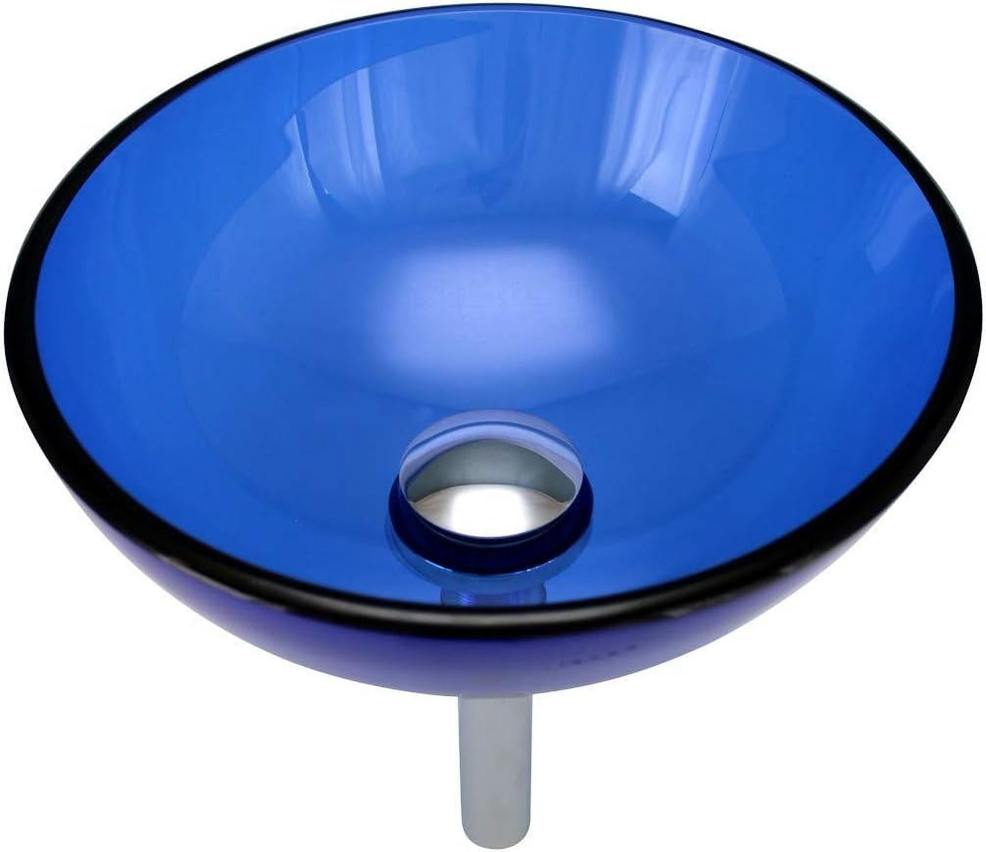 Renovators Supply Manufacturing Bathroom Sink 11-3/4" Small Round Blue ...