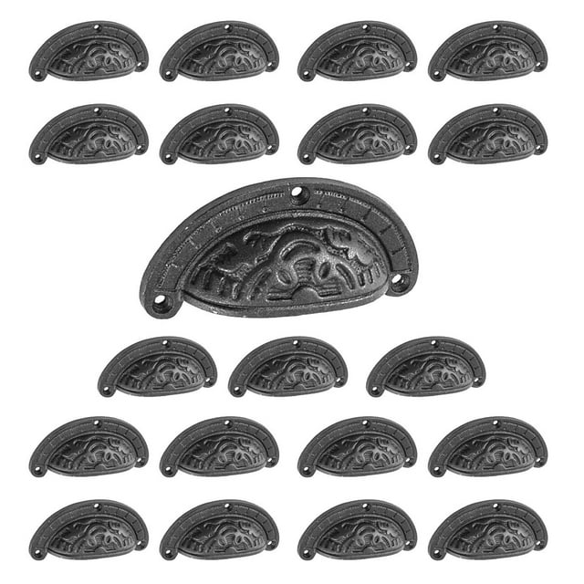 Renovators Supply Manufacturing Black Cabinet Drawer Cup Bin Pull ...