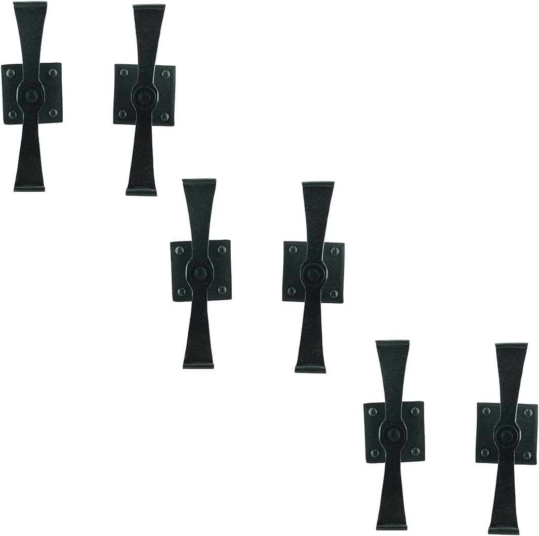 Renovators Supply Manufacturing Black Shutter Dogs 5 3/4 in. Propeller ...