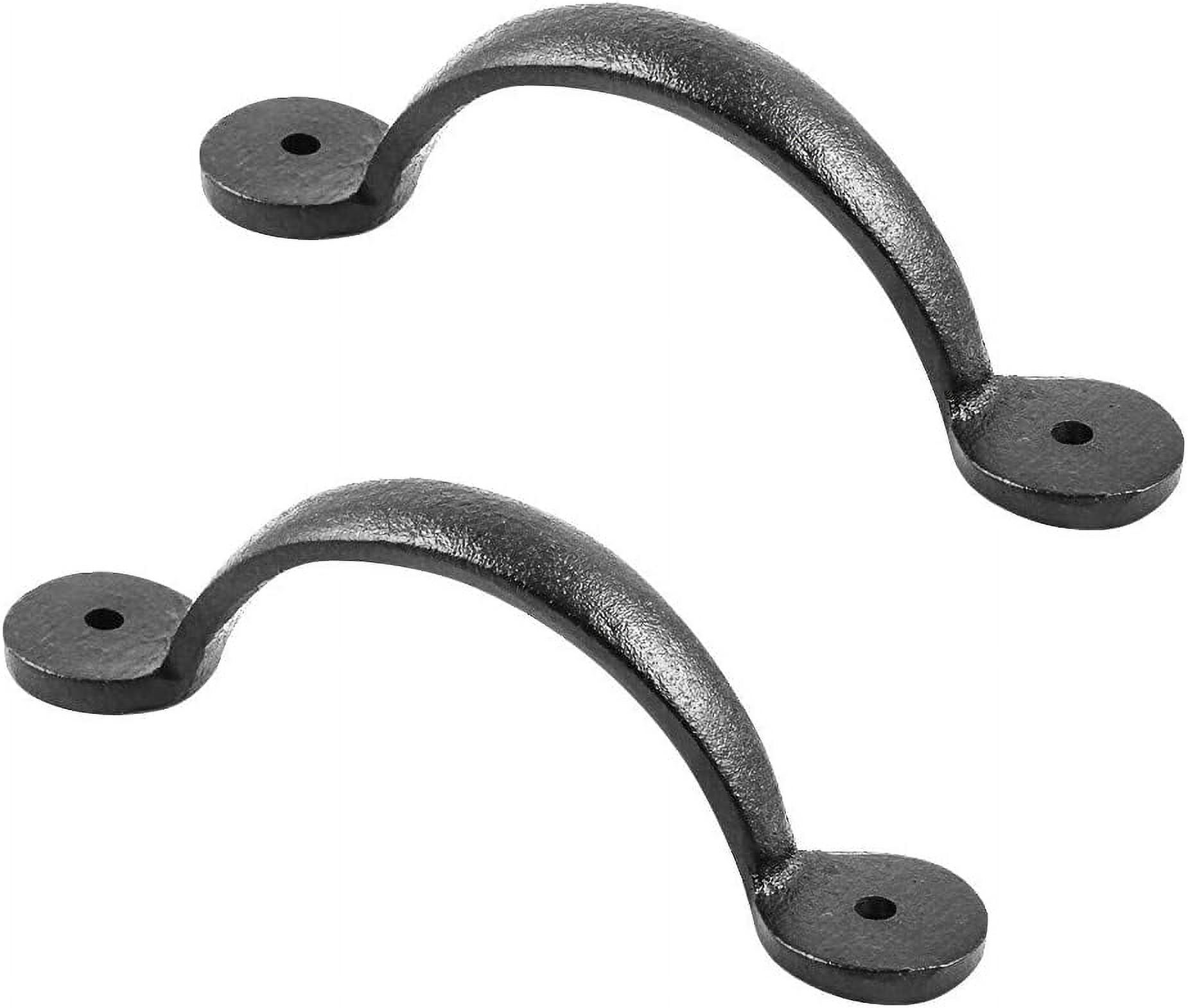 Renovators Supply Manufacturing Black Wrought Iron Cabinet Handle 4.8 ...