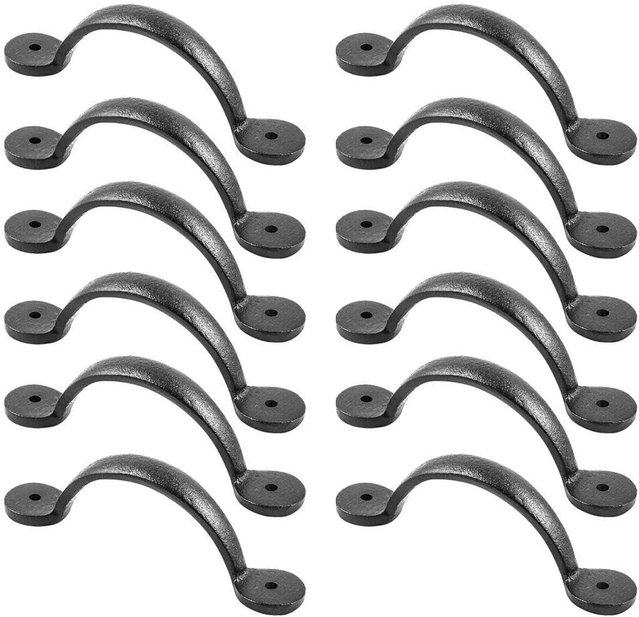 Renovators Supply Manufacturing Black Wrought Iron Cabinet Handle 4.8 ...