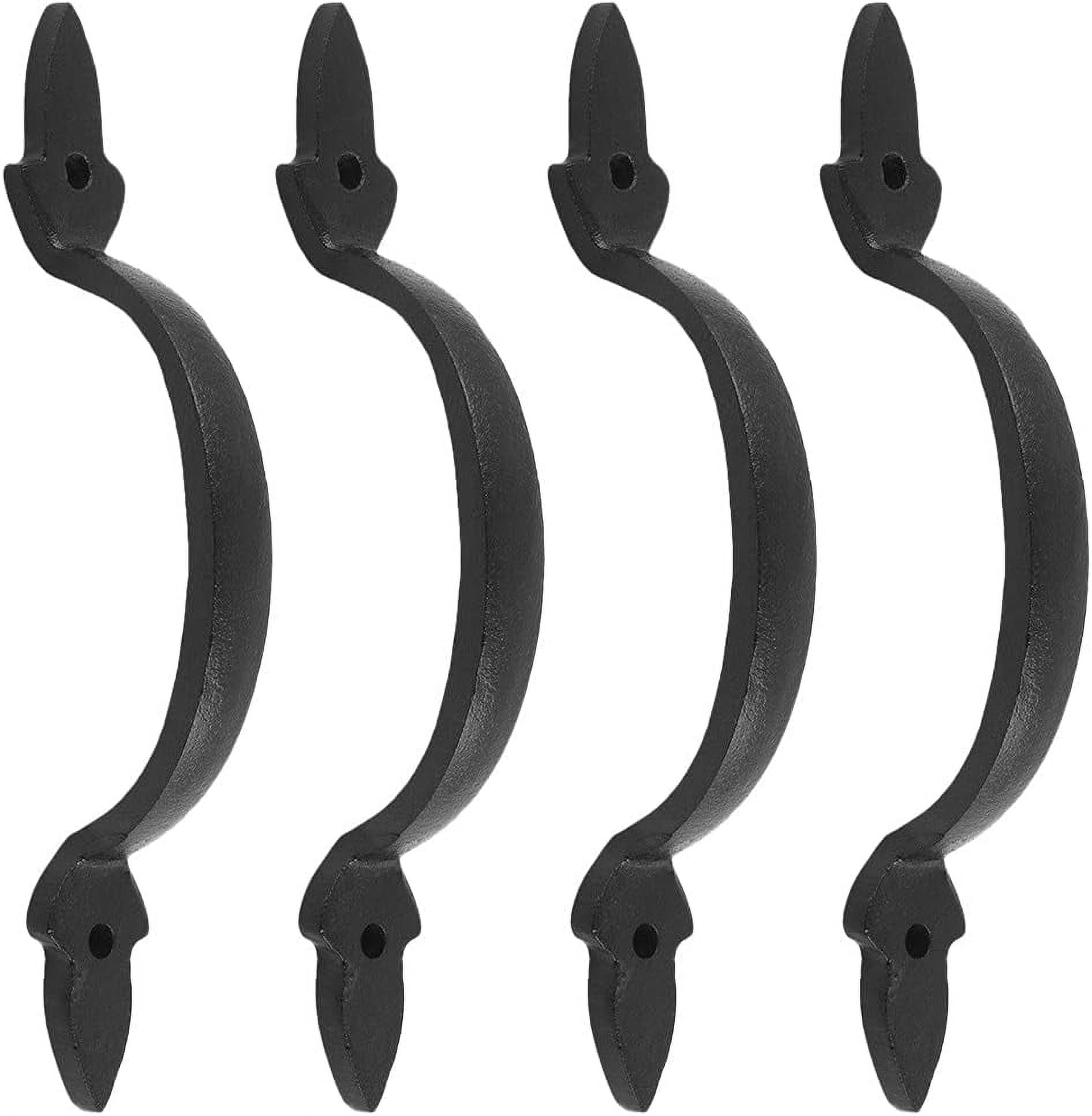 Renovators Supply Manufacturing Black Wrought Iron Cabinet Handle 5.5 ...