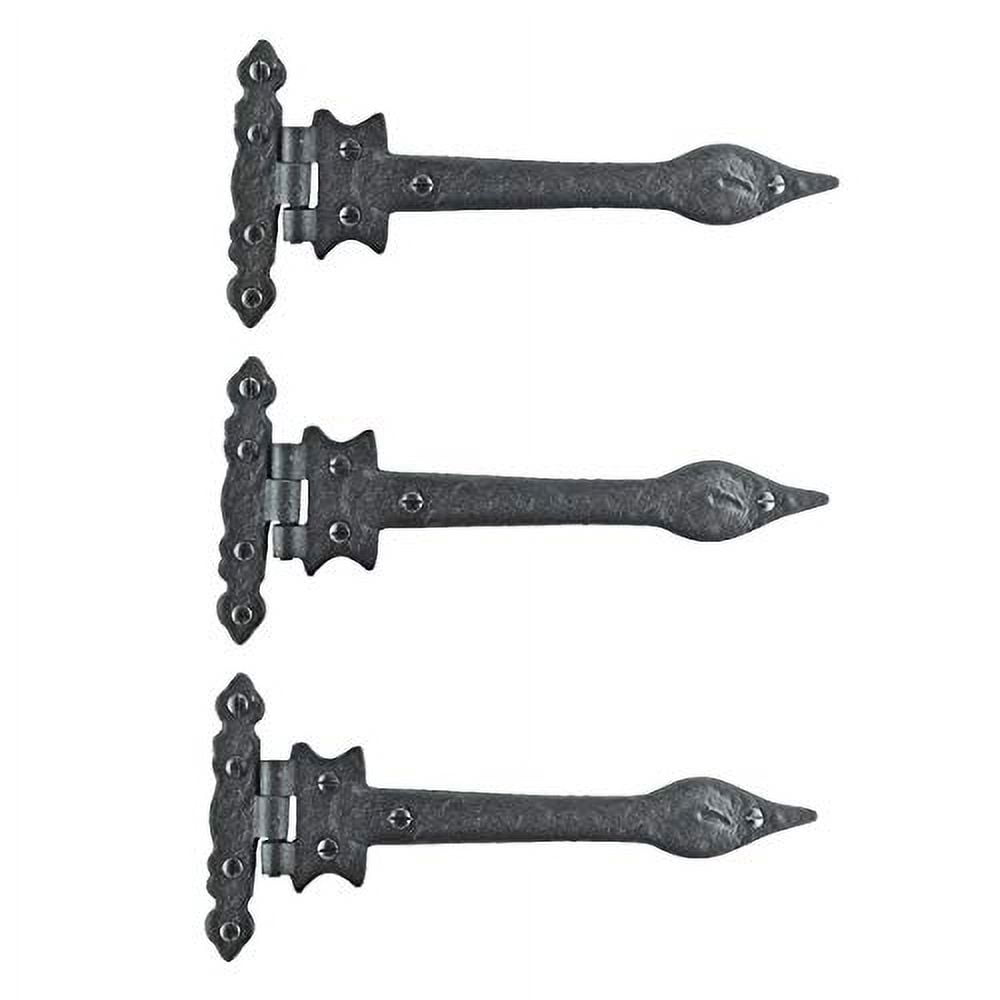 Renovators Supply Manufacturing Black Wrought Iron Door Strap Hinge 9 ...