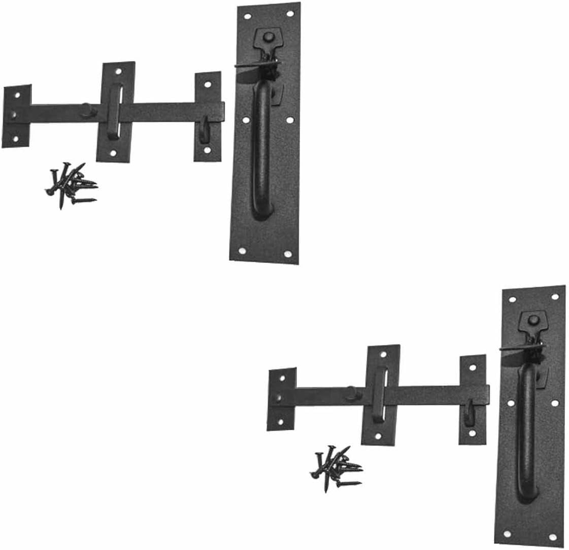 Renovators Supply Manufacturing Black Wrought Iron Norfolk Door Latches ...