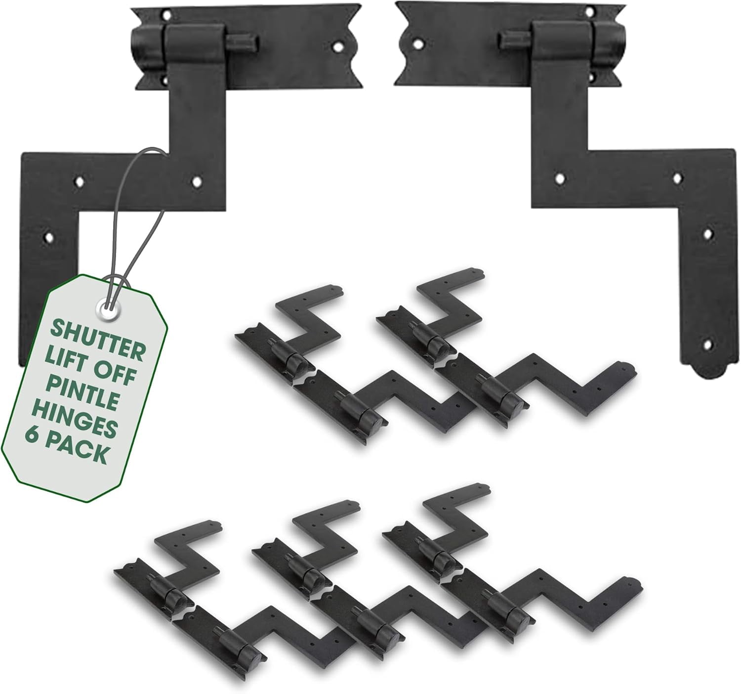 Renovators Supply Manufacturing - Heavy-Duty Black Wrought Iron Shutter ...