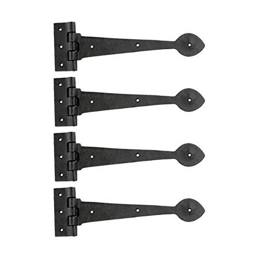 Renovators Supply Manufacturing Strap Hinge 10.5 in. Black Wrought Iron ...