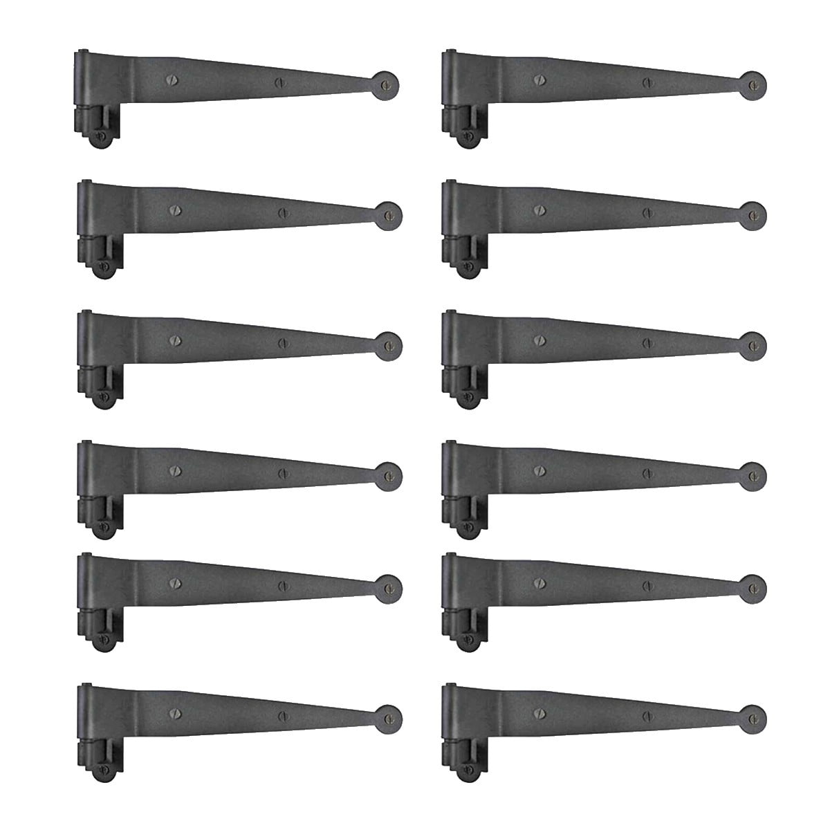Renovators Supply Offset Lift Off Pintle Strap Hinge 11 3/4" Black ...