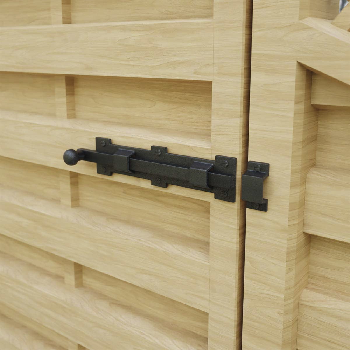 Renovators Supply Offset Slide Bolt Latch 8 3/4" Black Wrought Iron ...