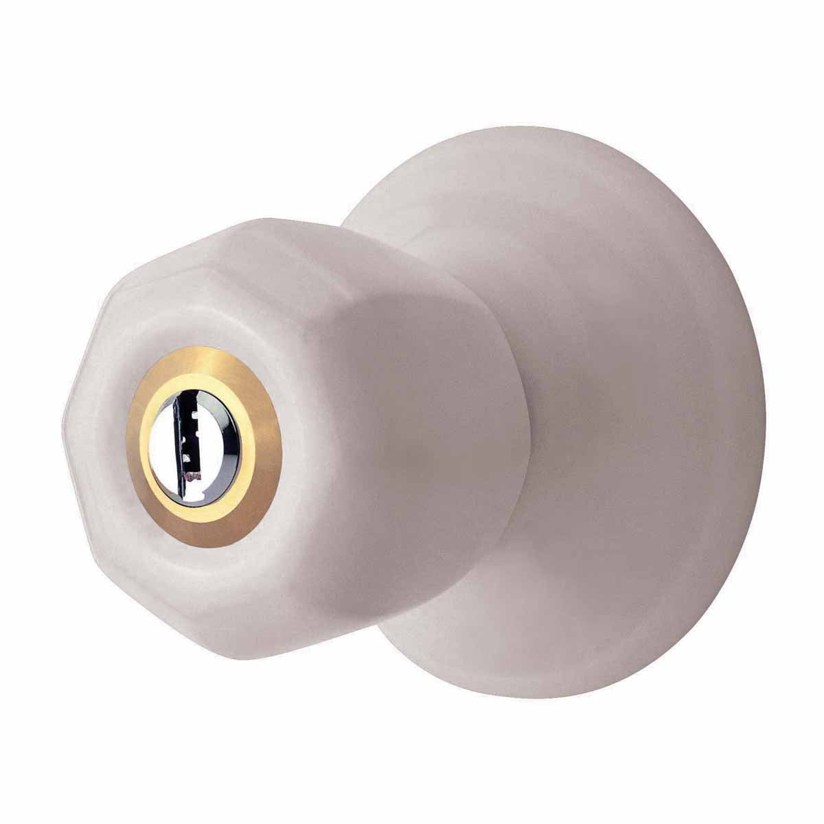 Renovators Supply Porcelain Door Lock 2 in Adjustable Backset White ...