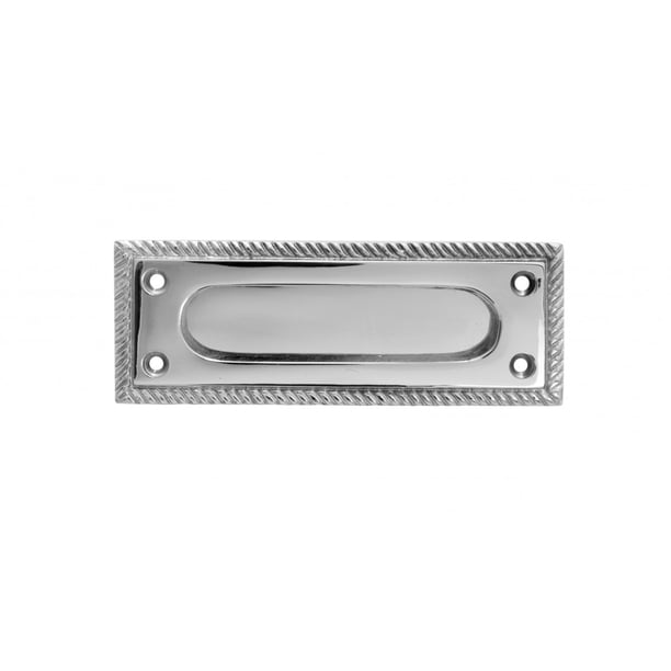 Renovators Supply Rectangular Brass Window Sash Lift 5" Chrome Georgian ...