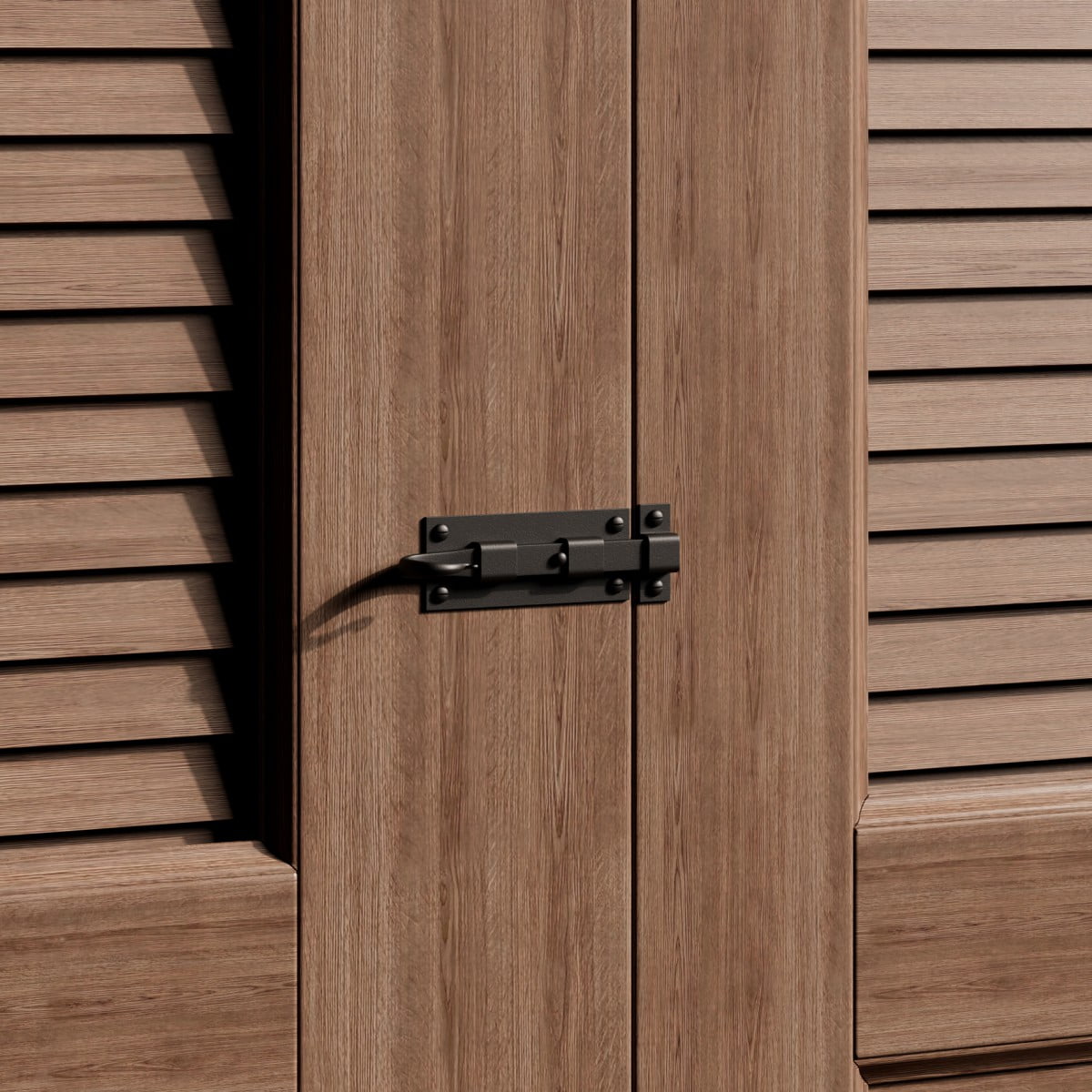Renovators Supply Shepherds Crook Straight Bolt Cabinet Hinge Black ...