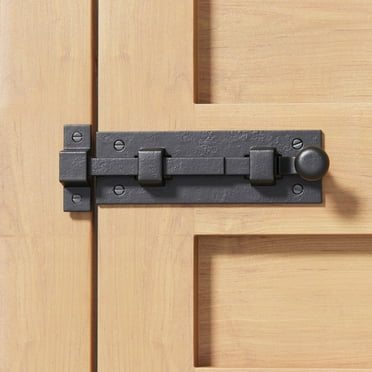 Renovators Supply Slide Bolt Latch 8 3/4" Black Wrought Iron Ball Tip ...