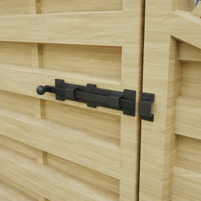 Renovators Supply Slide Bolt Latch 8 3/4" Black Wrought Iron Ball Tip ...