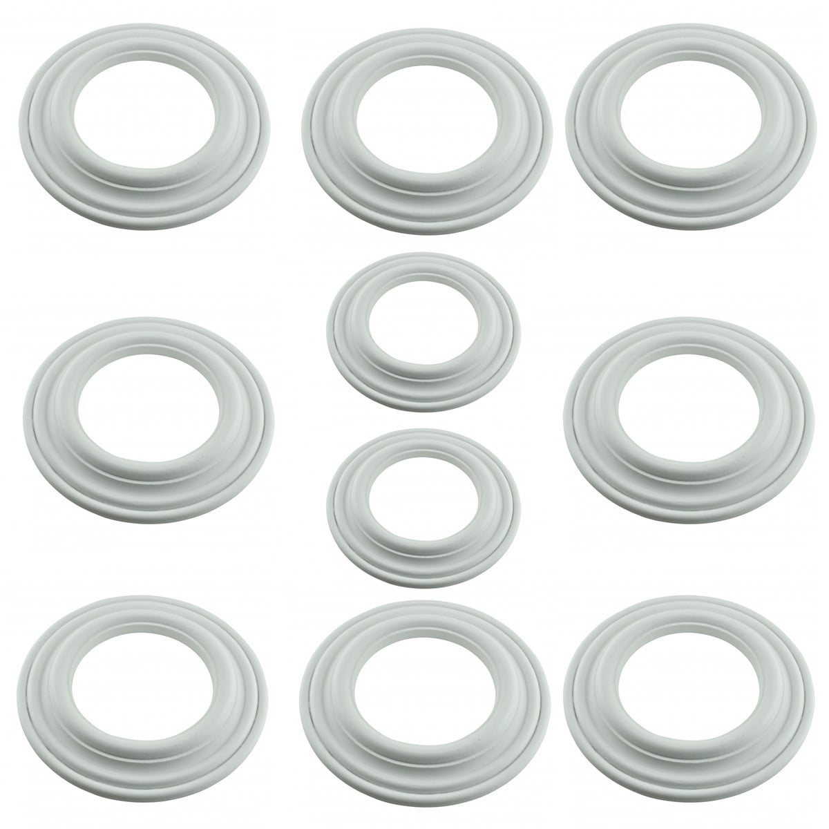 Renovators Supply Spot Light Ring White Trim 5" ID x 9" OD Mini ...