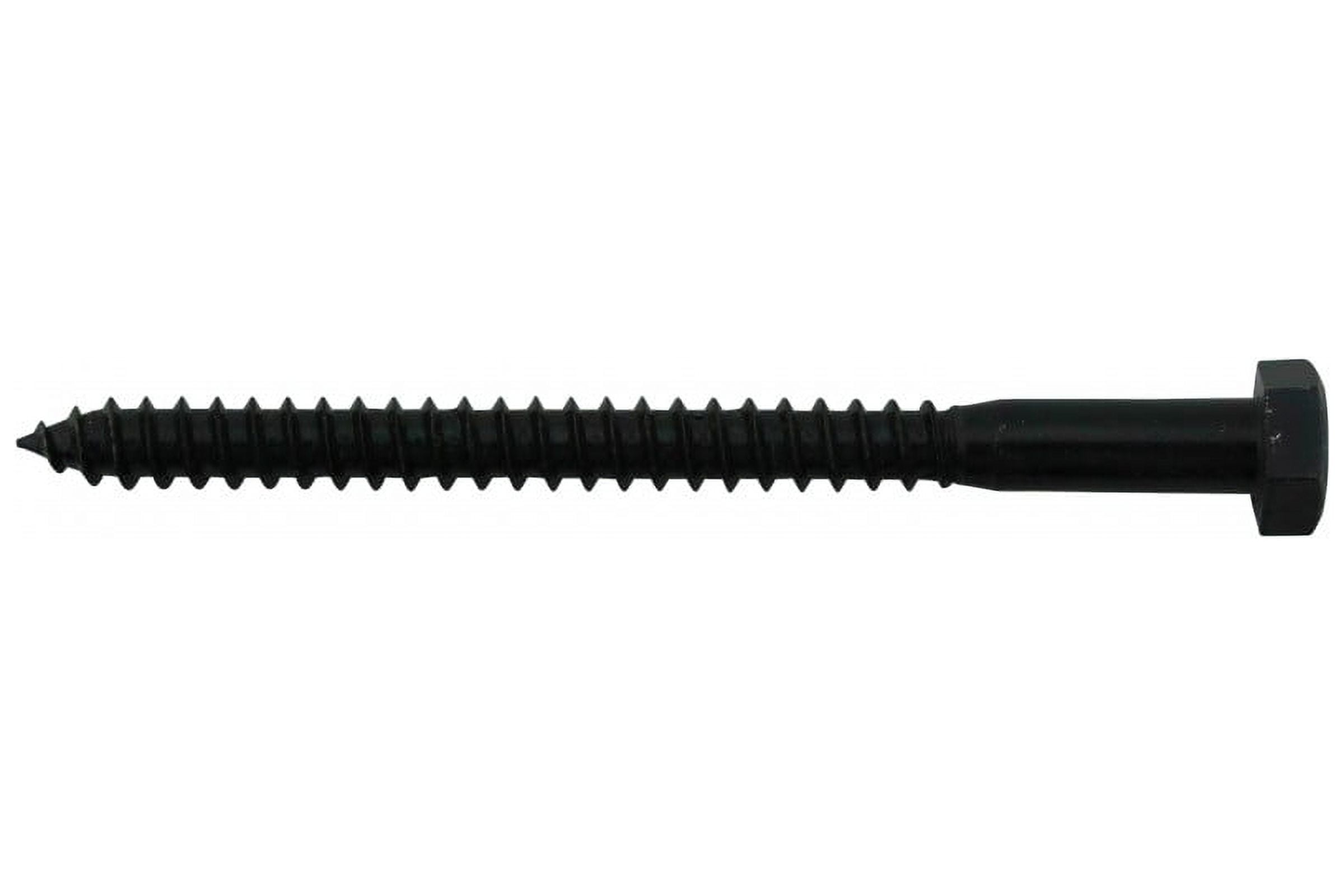 Renovators Supply Steel 5/16 x 4 in. Lag Bolts Screw w/Black Zinc ...