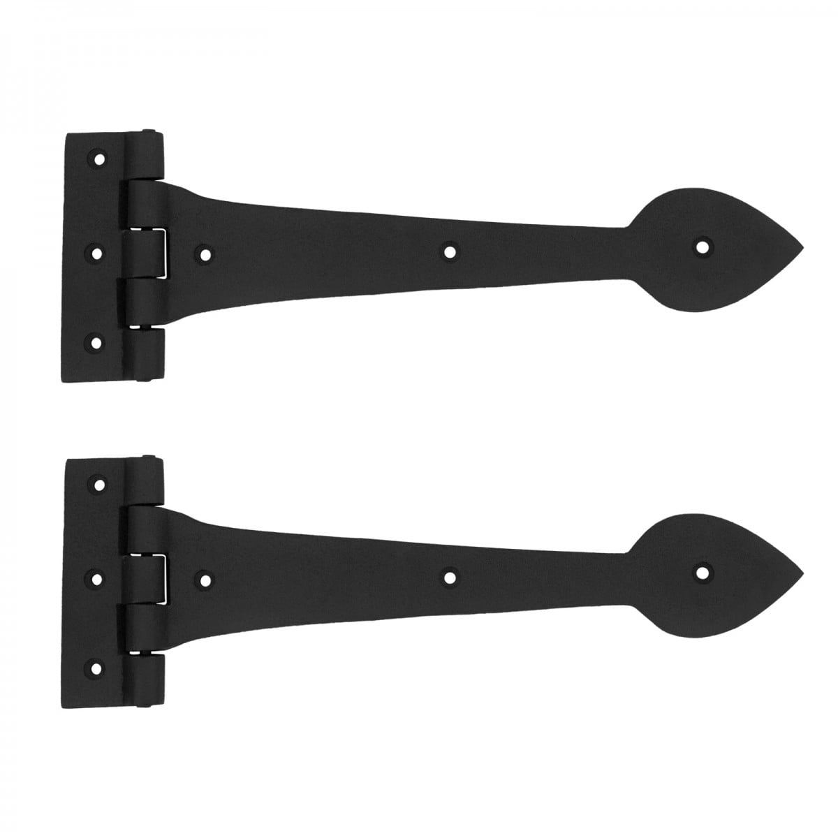 Renovators Supply Strap Hinge 12" Spade Tip Black Wrought Iron Strap ...