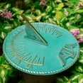 Renovators Supply Sundial 10" Turquoise Brass Vintage Sundial for Yard ...