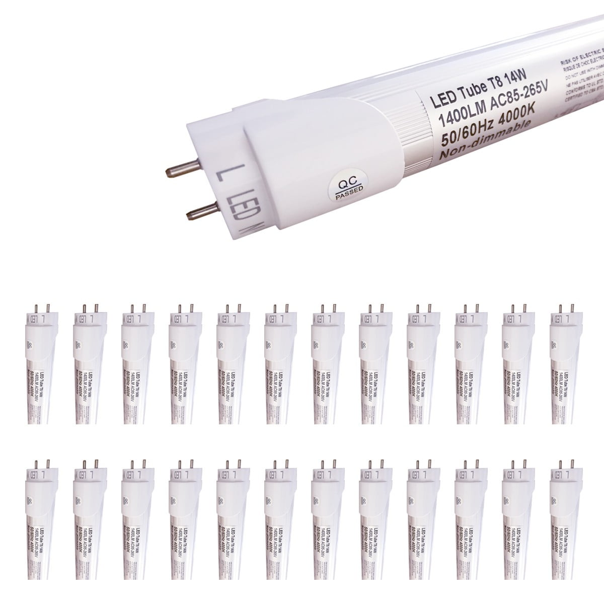 Renovators Supply T8 Led Tube Light Fixture 4FT. 14 Watt, 1400 Lumens ...