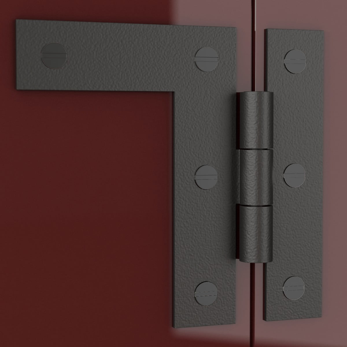 Renovators Supply Wrought Iron Cabinet Hinges - Black - Left and Right ...