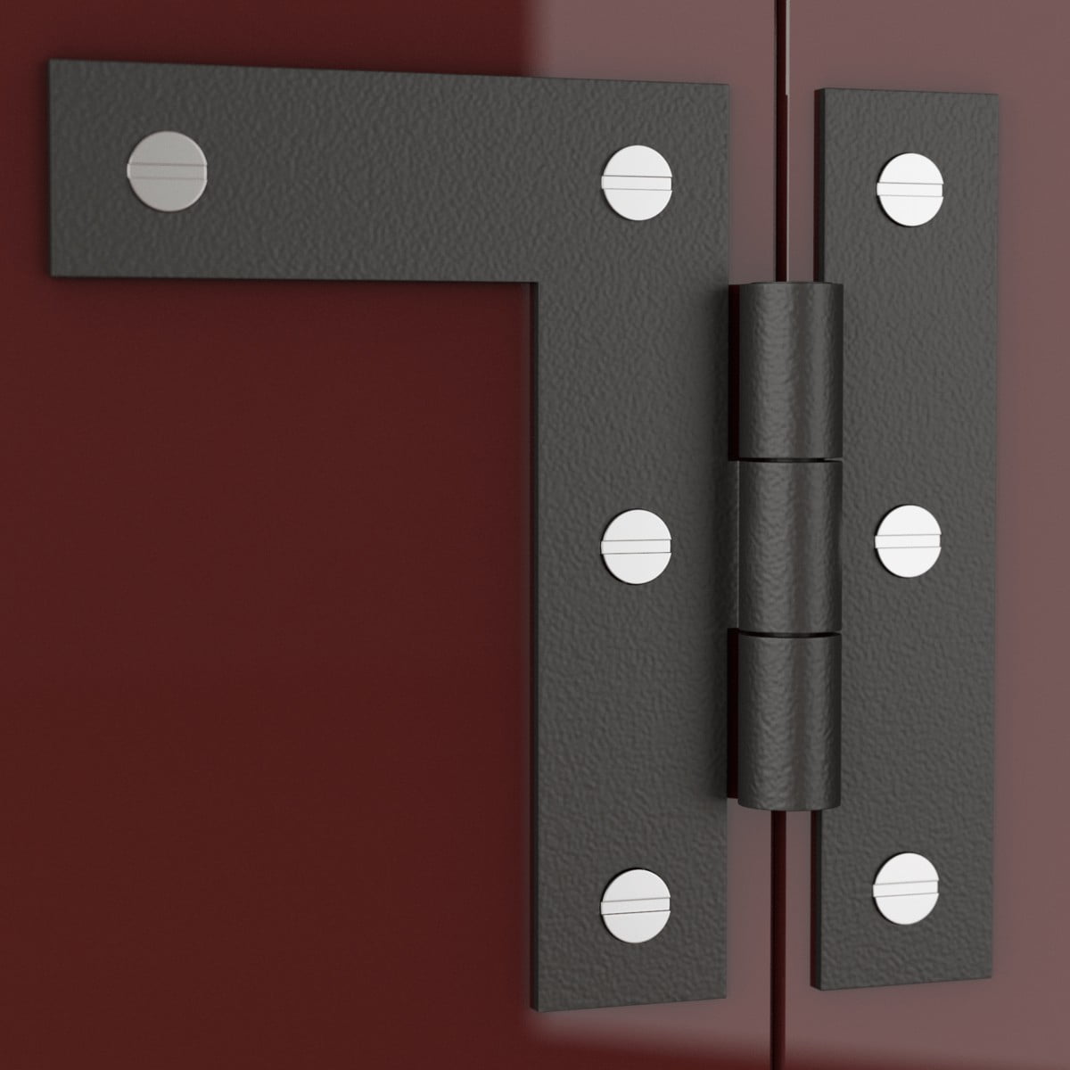 Renovators Supply Wrought Iron Cabinet Hinges - Black - Left and Right ...