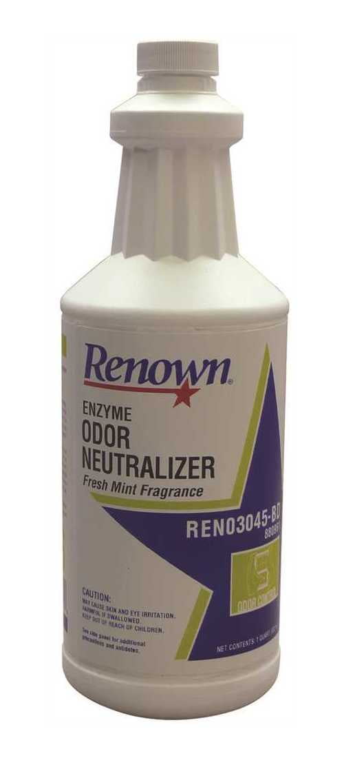 Renown 0504AN 1 Qt. Fresh Mint Enzyme Odor Neutralizer WHITE - Walmart.com