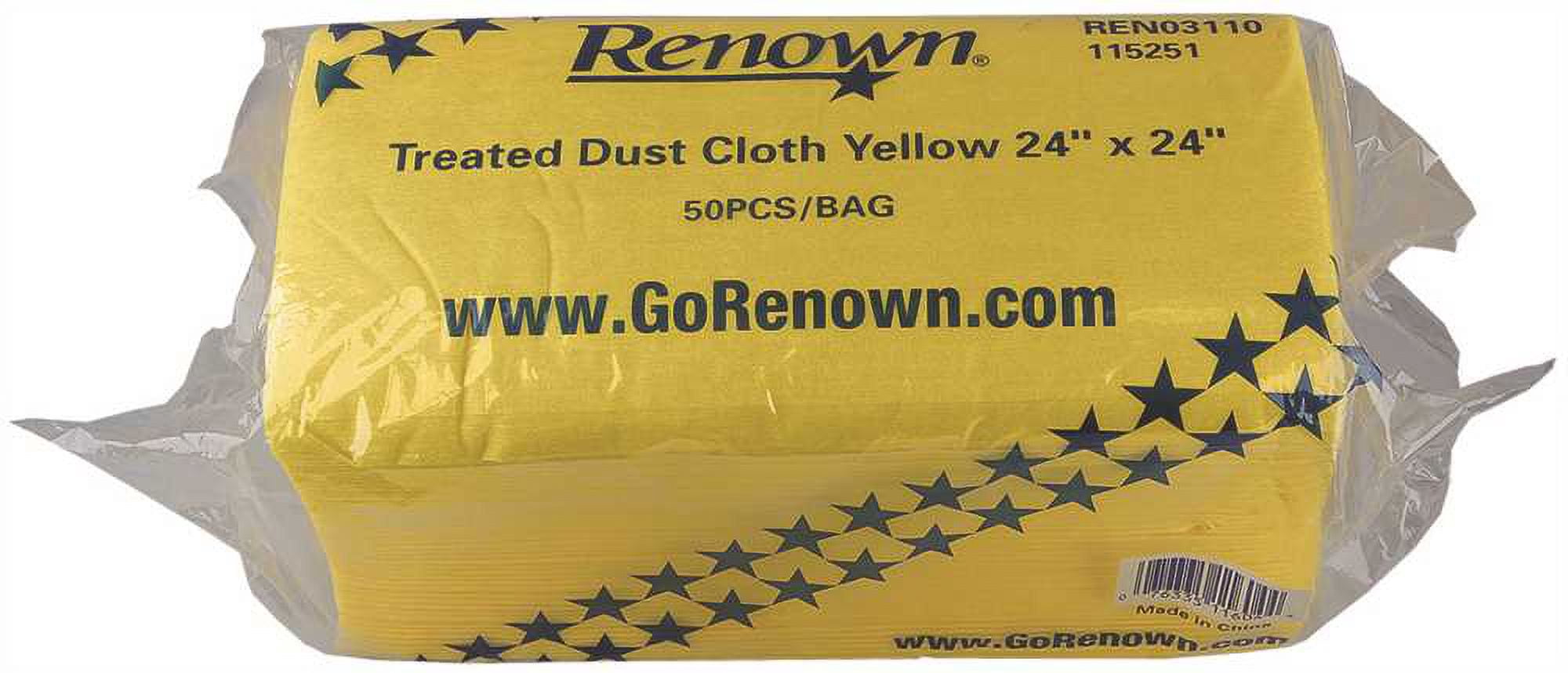Renown REN03110 DUST CLOTH TREATED 24X24 IN. YELLOW - pack of 50 ...