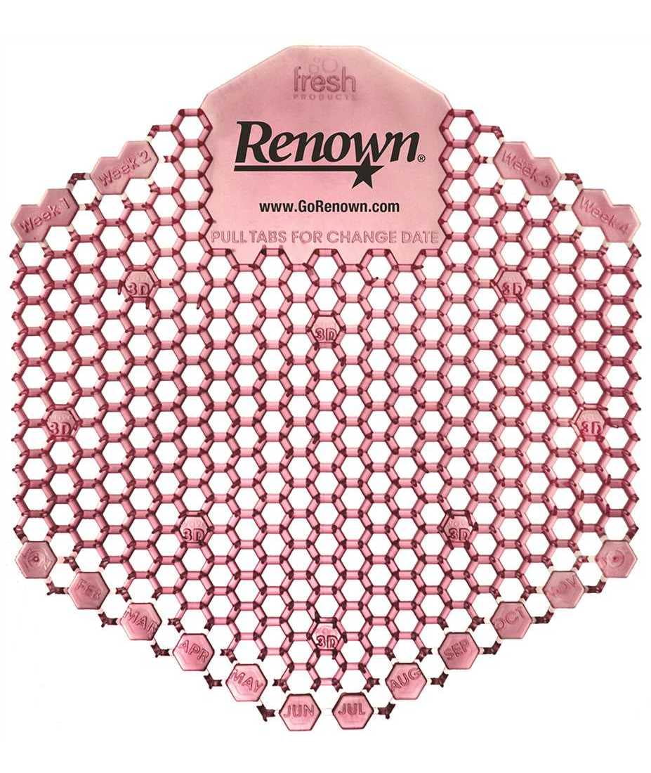 Renown REN03119 Wave 3D Spiced Apple Urinal Screen Pink - pack of 10 ...