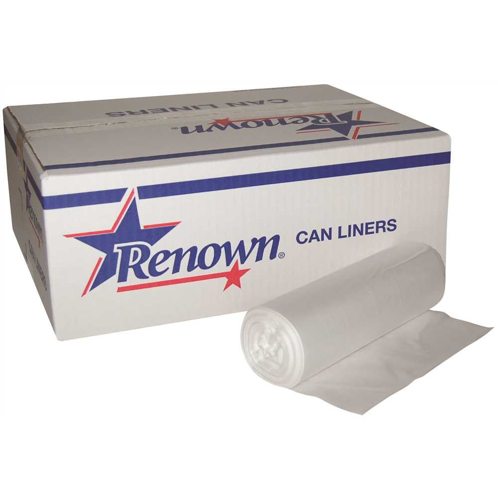 Renown REN10700 7 Gal. Natural 6 mic 20 in. x 22 in. Can Liner - pack of 2000 - Walmart.com