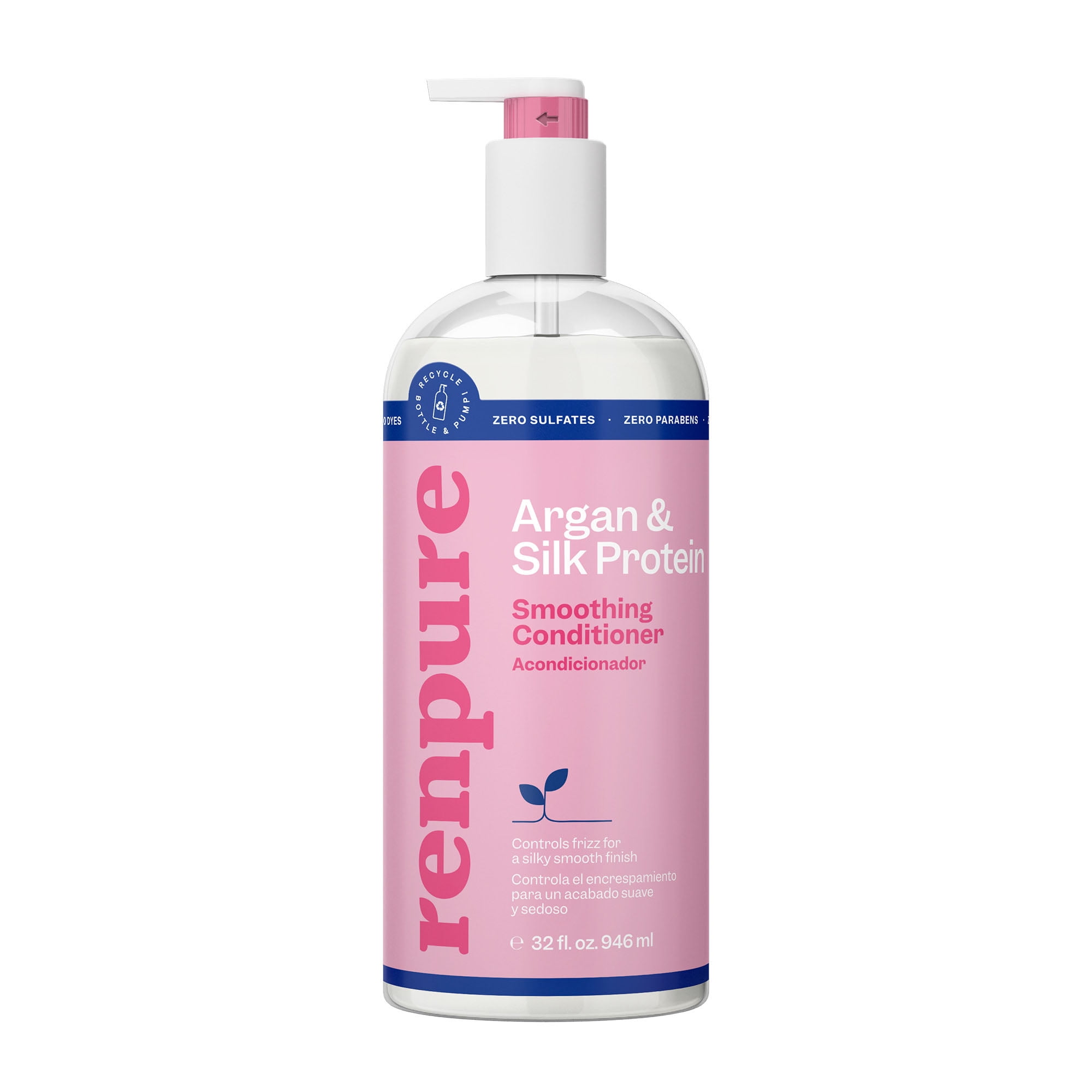 Renpure Argan and Silk Protein Smoothing Conditioner, for All Hair ...