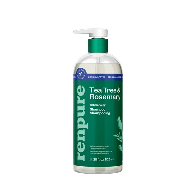 Renpure Tea Tree & Rosemary Rebalancing Shampoo, for All Hair Types, 28 ...