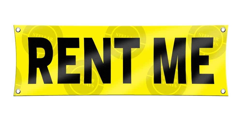 Rent ME (1ft X 3ft) Banner Lease Sign Open Move in Display Storage ...