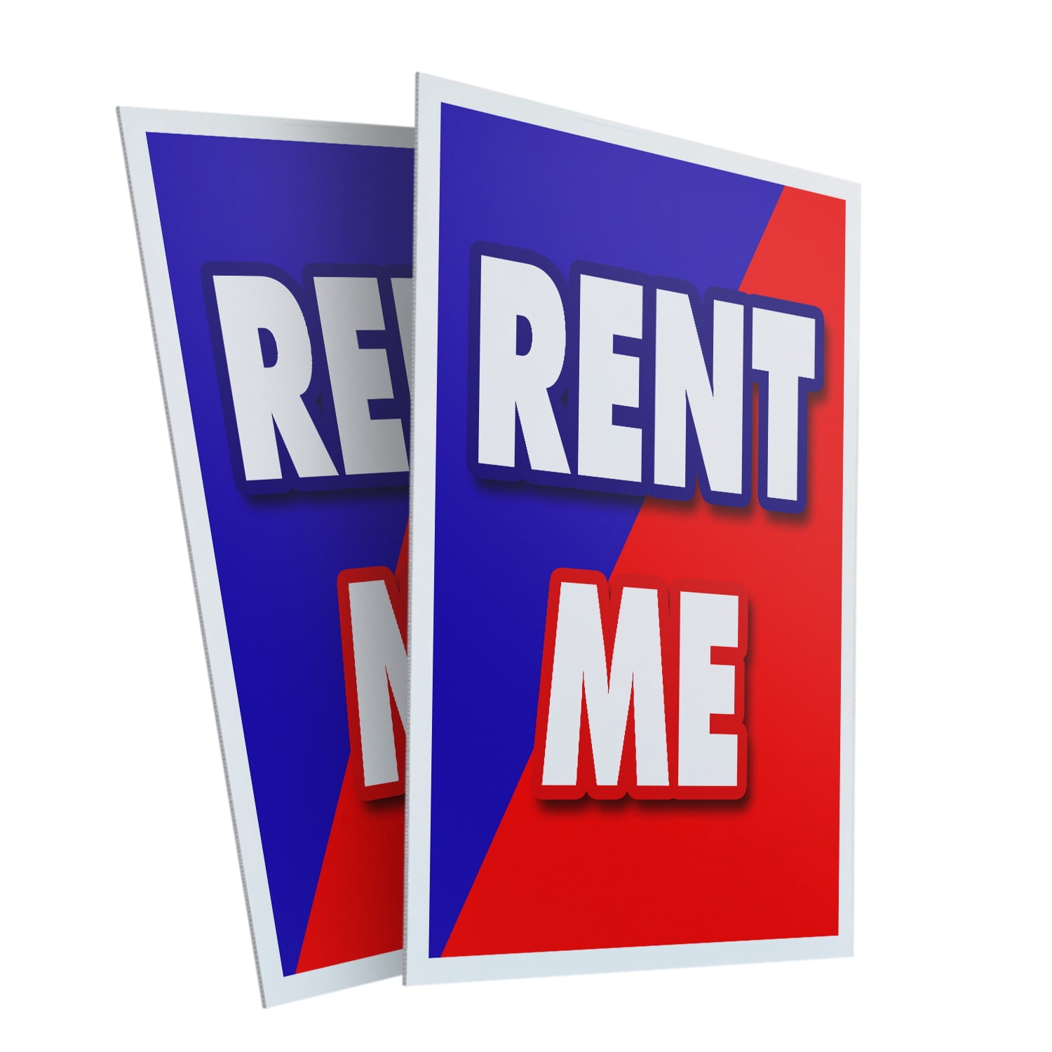 Rent Me (2-PACK) 24" x 36" Plastic Signs | Sign Insert 4mm Corrugated ...