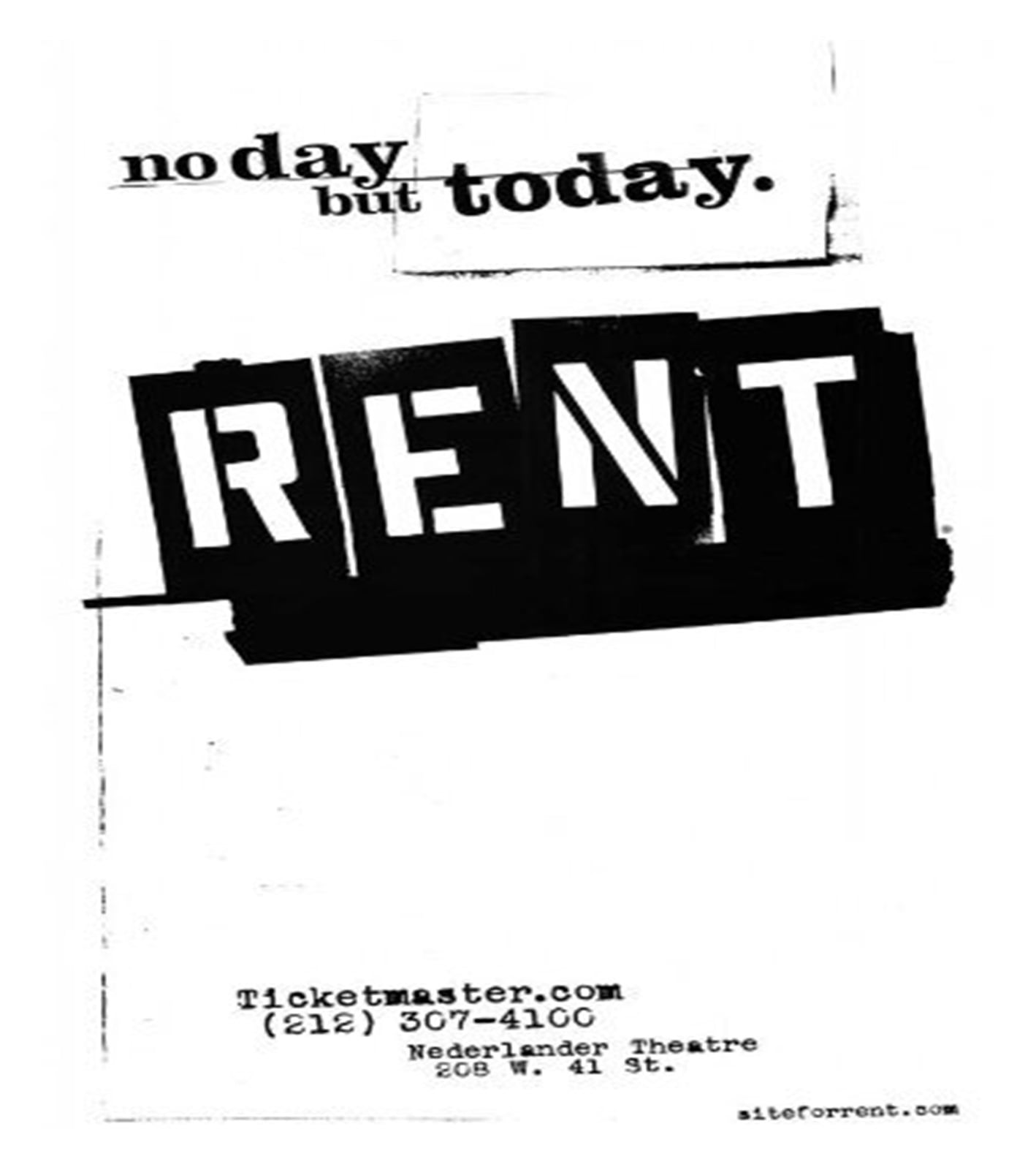 Rent Poster Broadway Theater Play MasterPoster Print - Walmart.com