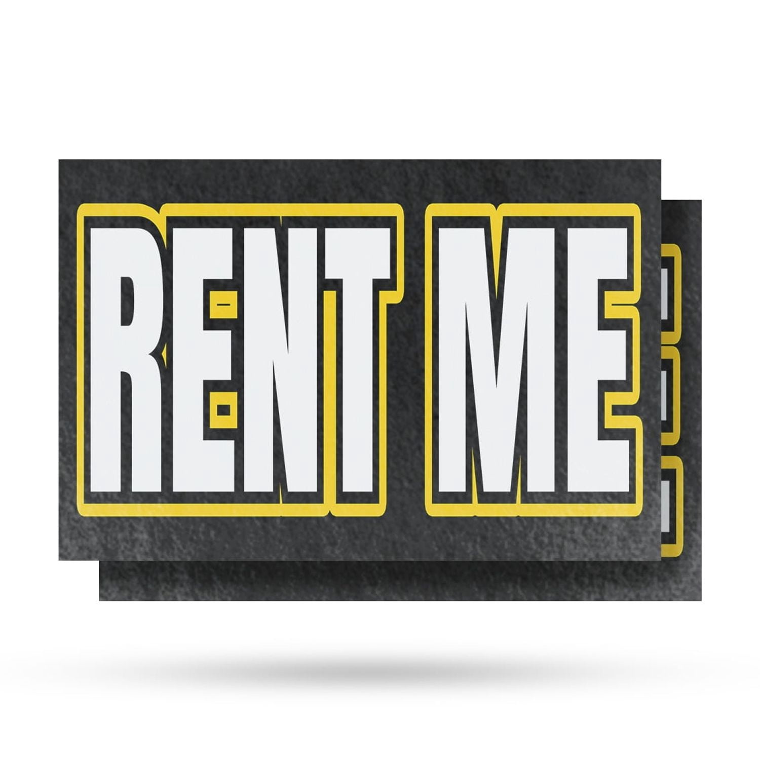 Rent Me Vinyl Decal 2 Pack of 18 Inch x 24 Inch Weatherproof Heavy-Duty ...