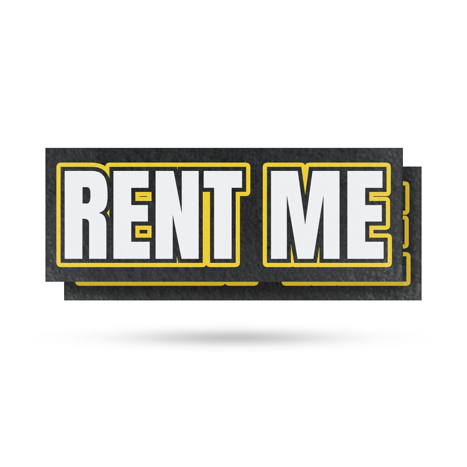 Rent Me Vinyl Decal 2 Pack of 24 Inch x 9 Inch Weatherproof Heavy-Duty ...