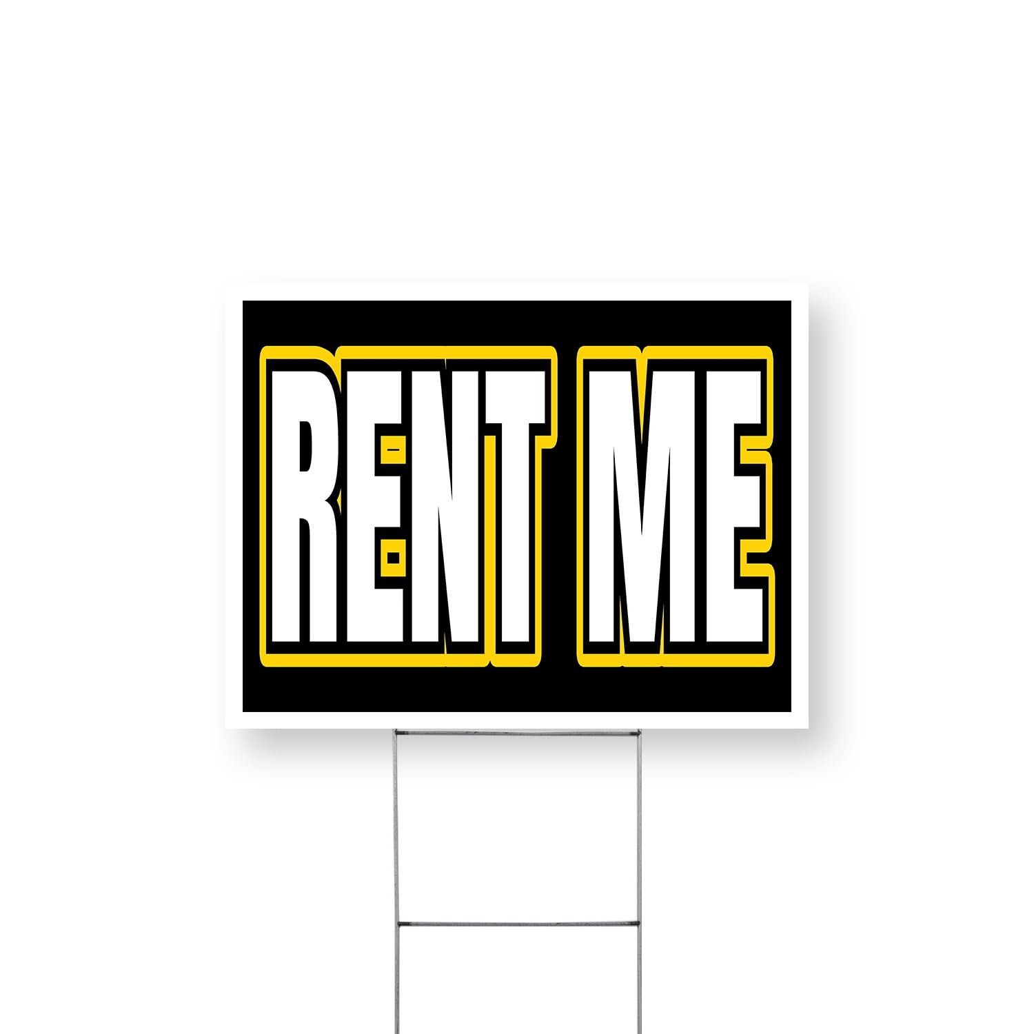 Rent Me Yard Sign 18 Inch x 24 Inch Double Sided Weatherproof Heavy ...