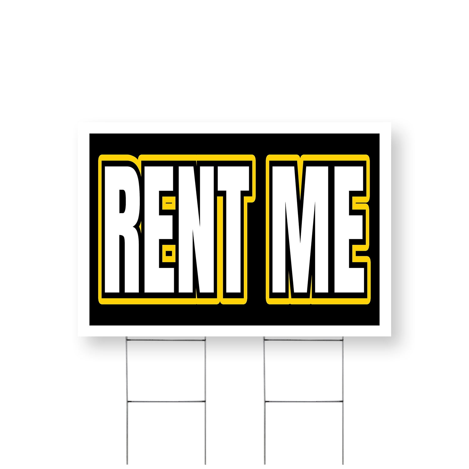 Rent Me Yard Sign 24 Inch x 36 Inch Double Sided Weatherproof Heavy ...