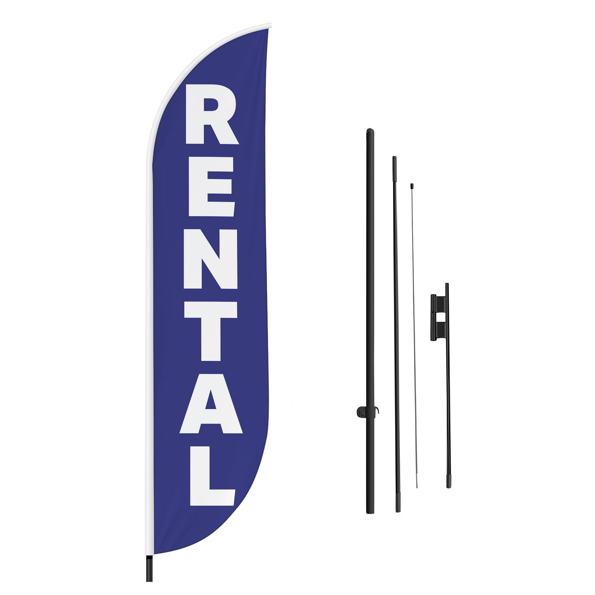 Rental Blue Feather Flag(11.5feetX2.5feet) by DreamController | Outdoor ...