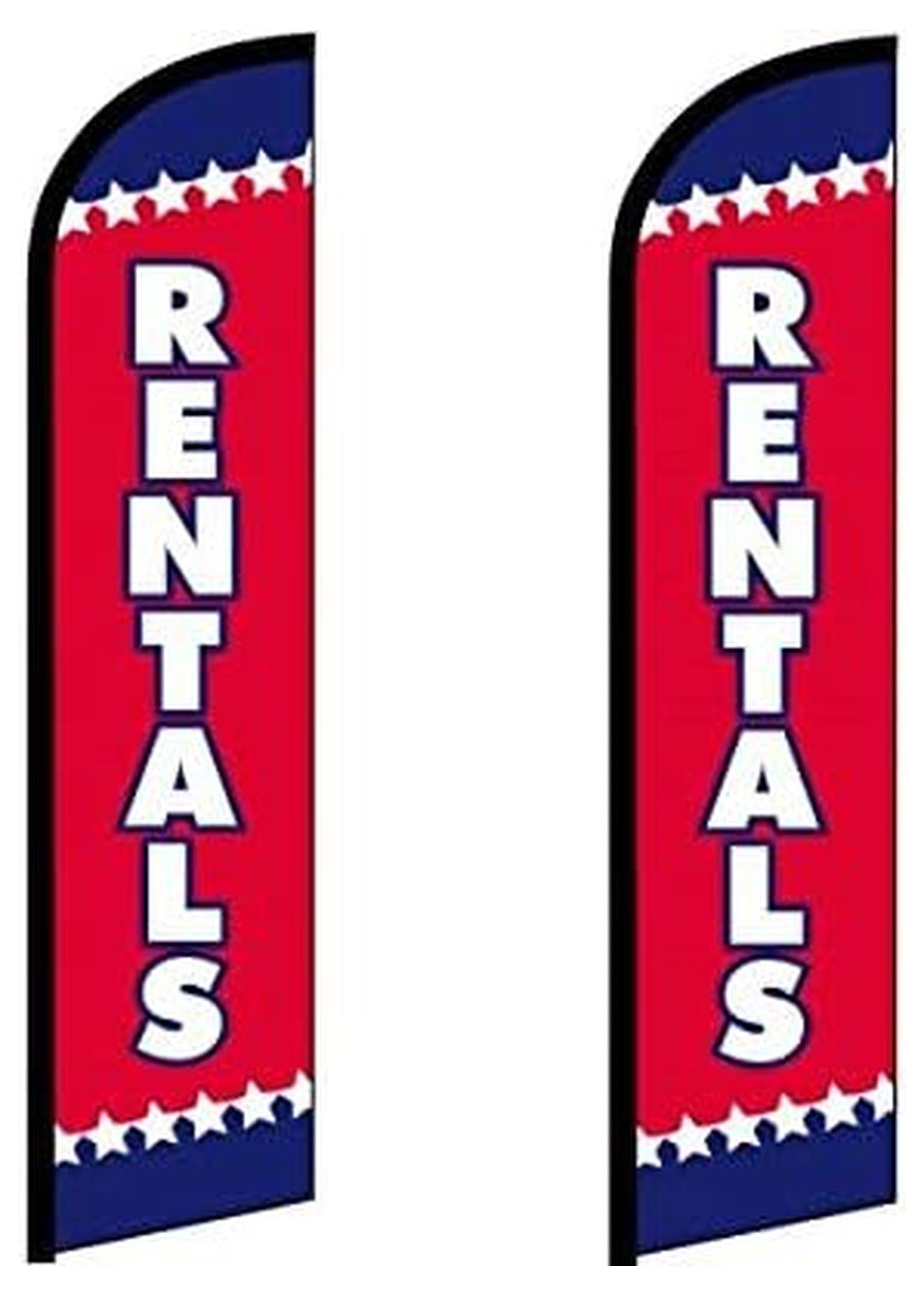 Rentals Flags Pack of 2 (Mount and Poles are Not Included) | 11.5 ft by ...
