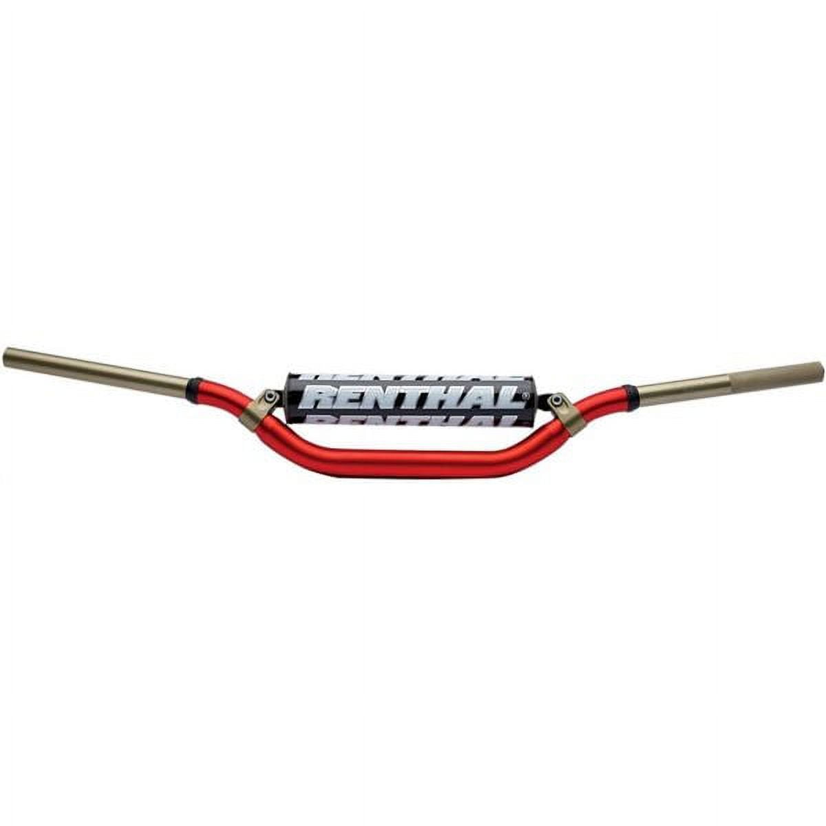 Renthal 918-01-RD-02-185 Twinwall Handlebar - CR High Bend - Red ...
