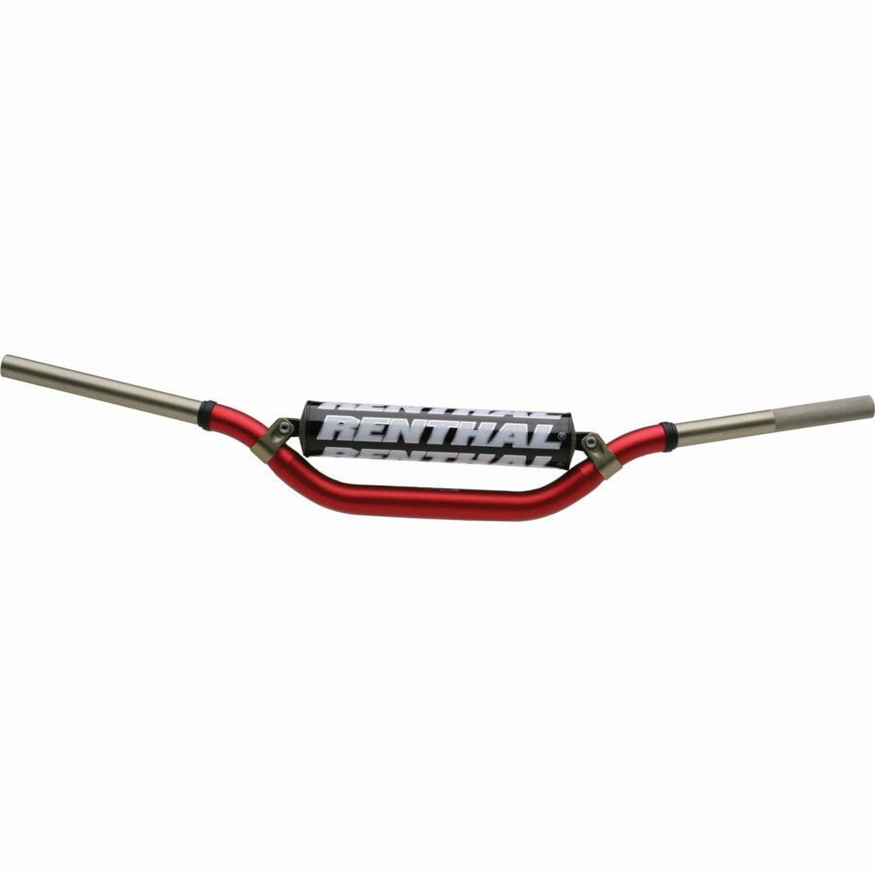 Renthal 997-01-RD-02-185 Twinwall Red 1-1/8" Aluminum Handlebar ...