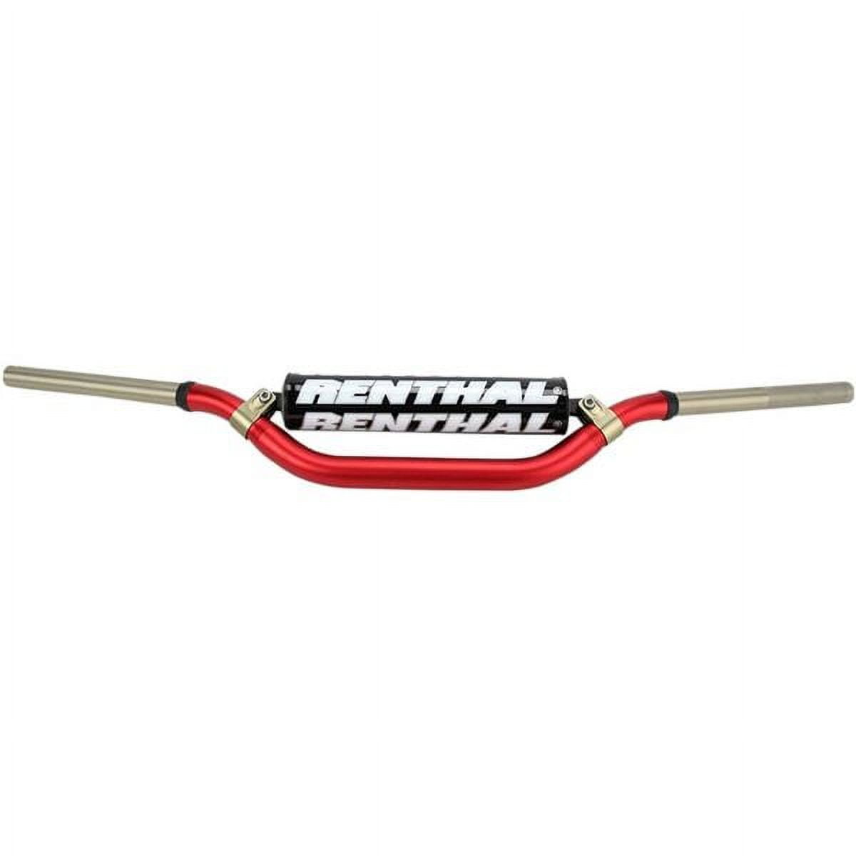 Renthal 997-01-RD-02-185 Twinwall Red 1-1/8" Aluminum Handlebar ...