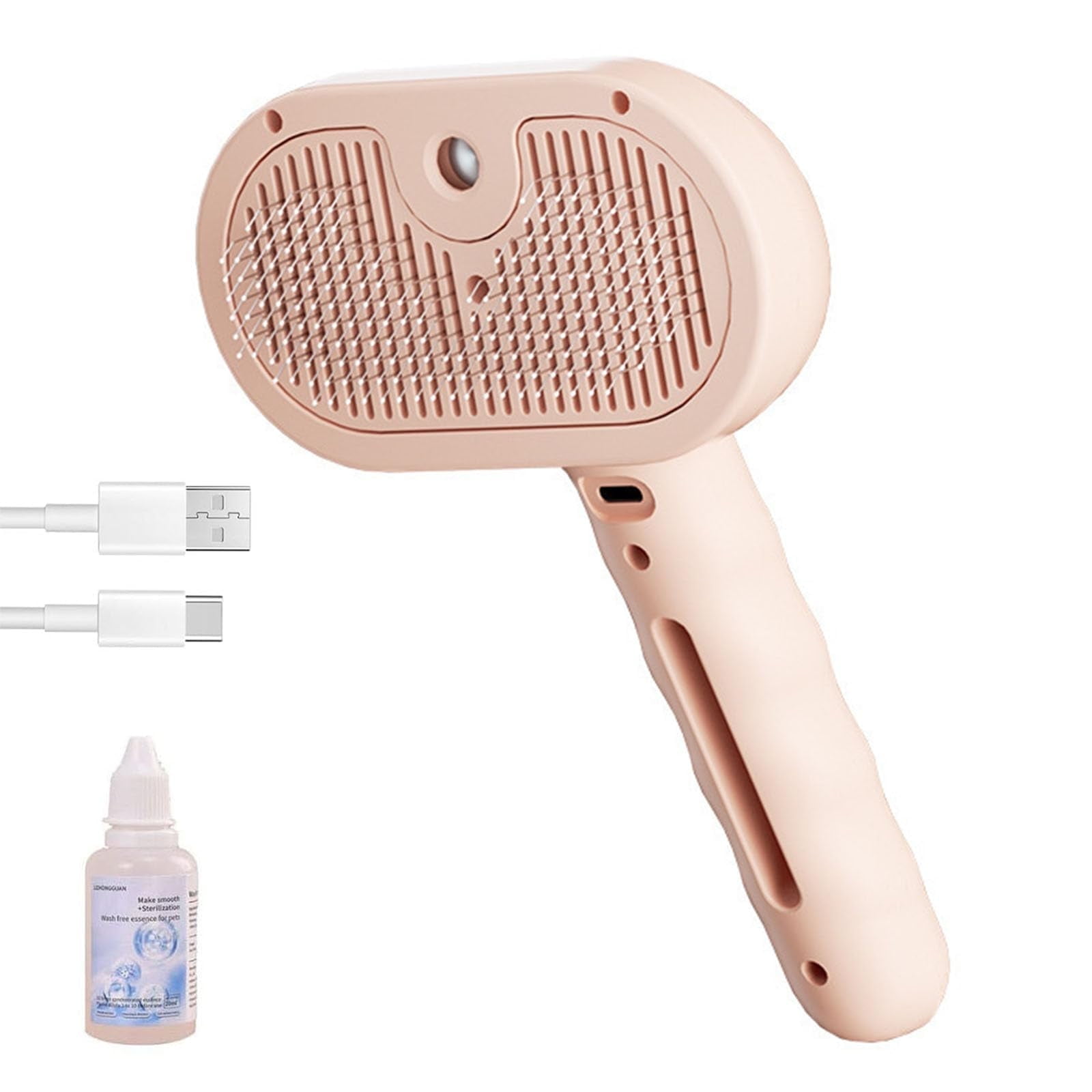 Renu Fresh Fur Shower Brush for Dogs Cats, 3 in 1 Self Cleaning Pet ...