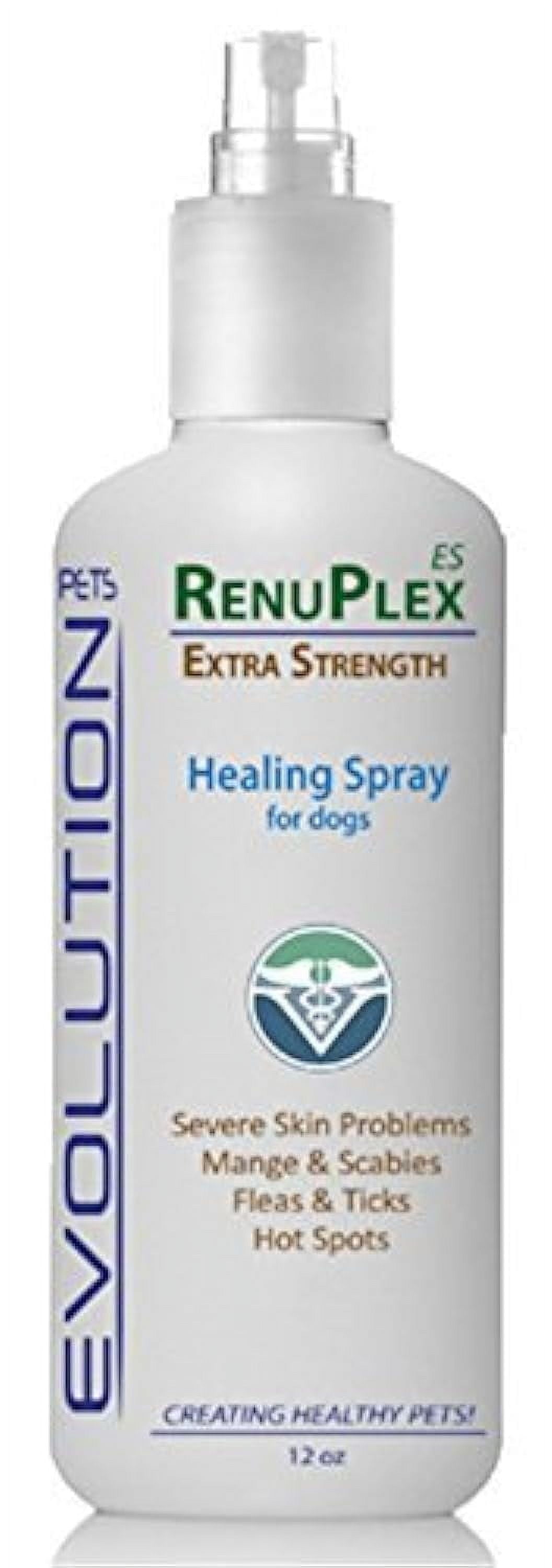 RenuPlex Extra Strength Dog OIF8 Healing Spray for Dog Hot Spots, Mange ...