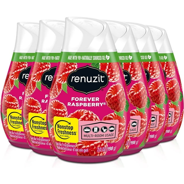 Renuzit Forever Raspberry Gel Air Freshener, Long Lasting, 7 Ounces ...