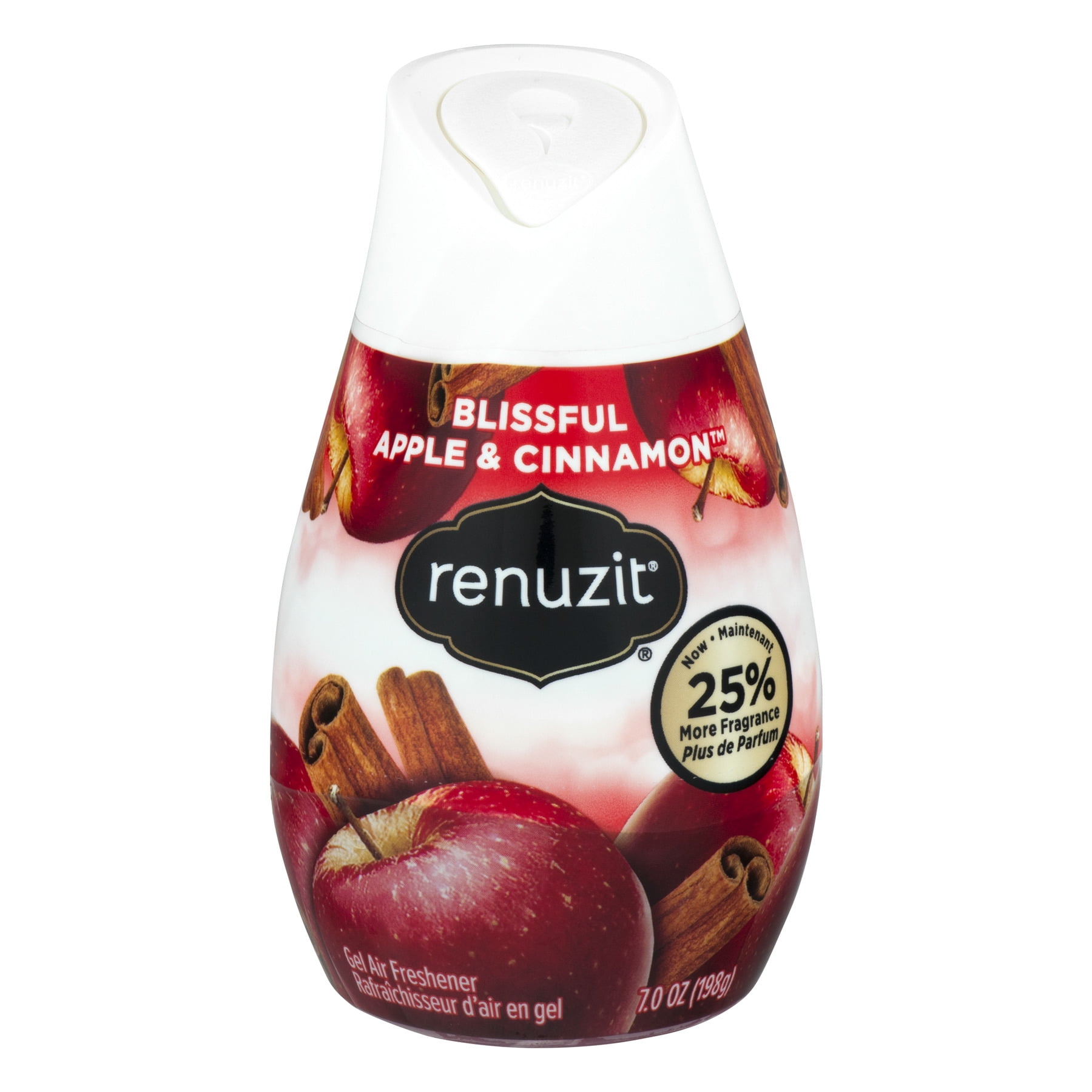 Renuzit Gel Air Freshener, Blissful Apple & Cinnamon, 7.0 Ounce ...