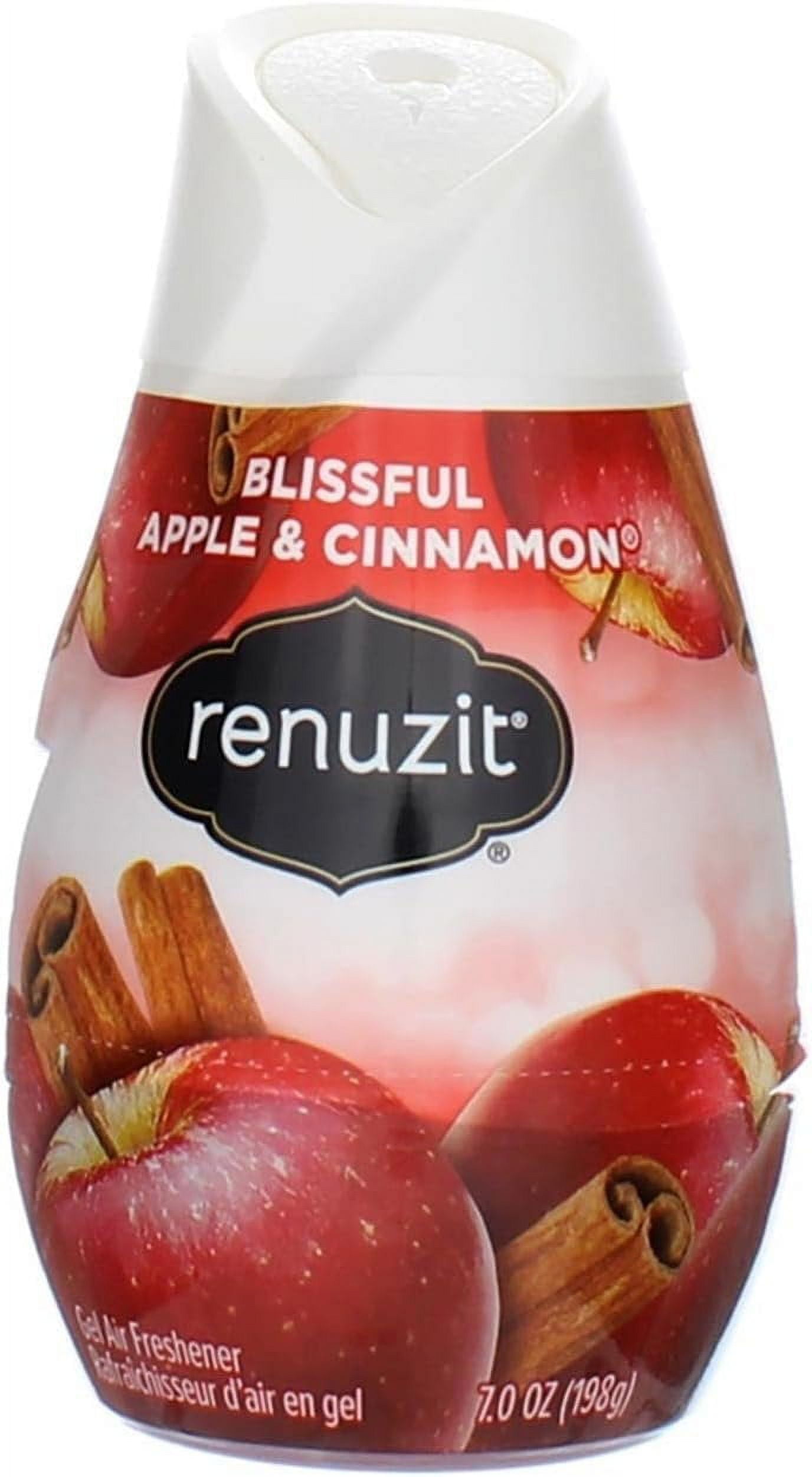 Renuzit Fresh Picked Collection Gel Air Freshener, Apple and Cinnamon 7 oz Pack of 9 - Walmart.com